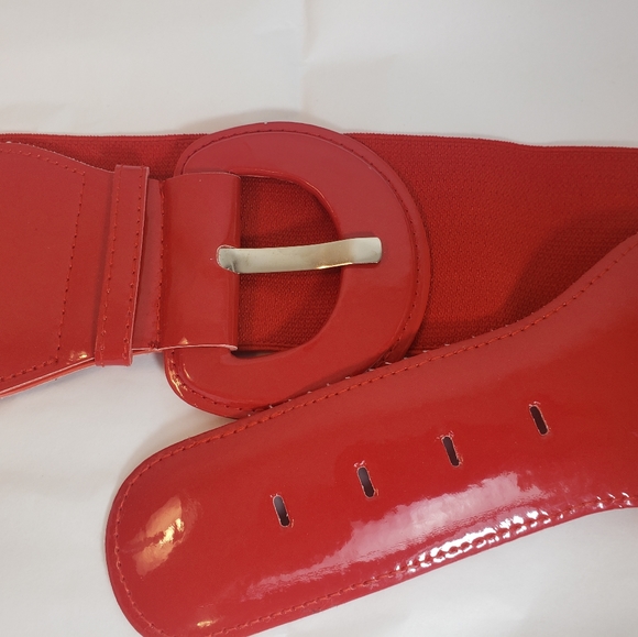 Accessories | Plus Size Red Retro Pinup Stretch Belt | Poshmark